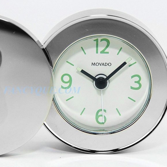 Movado | Office | Movado Museum Double Dial Stainless Steel Travel ...